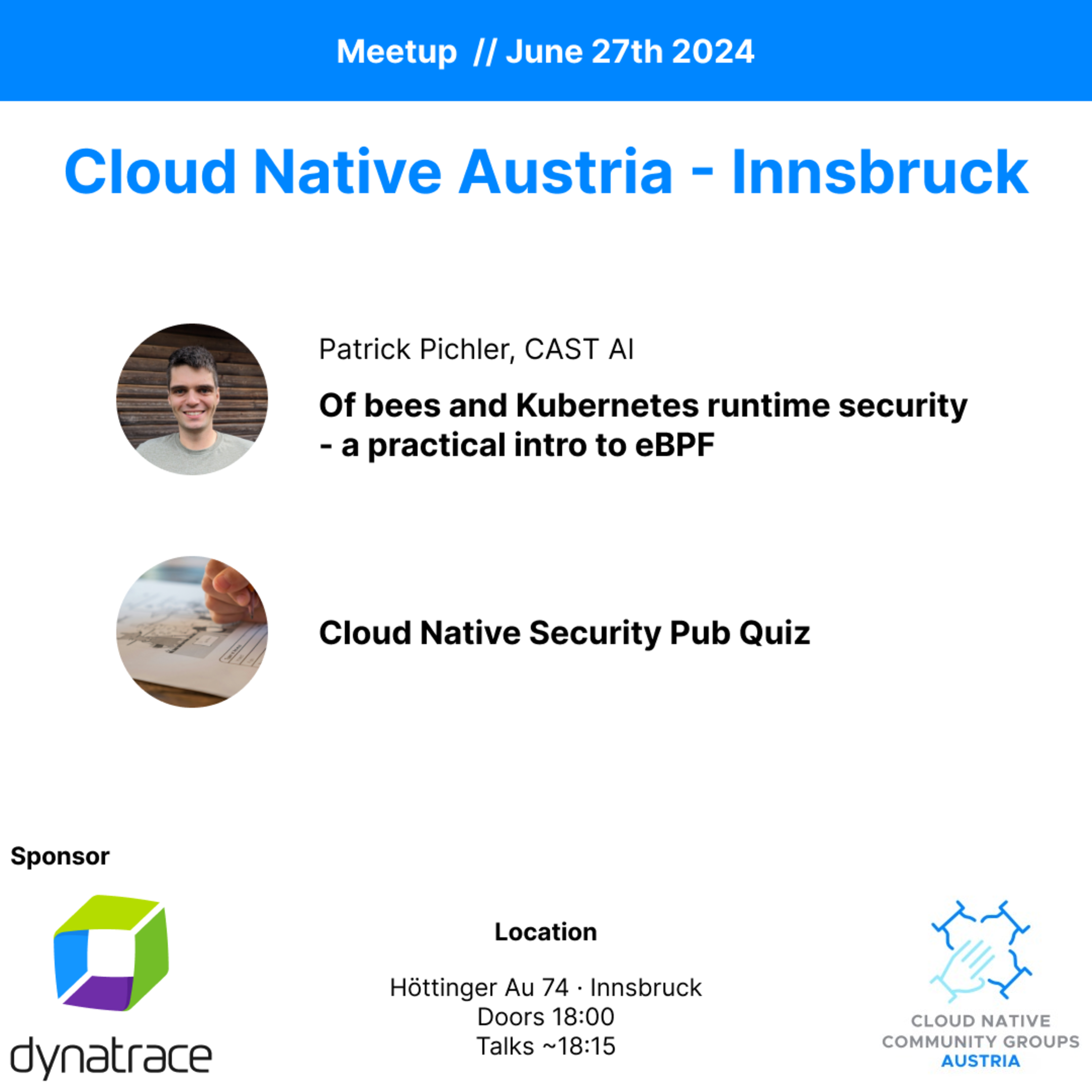 See Cloud Native Meetup: Innsbruck at CNCF Cloud Native Austria